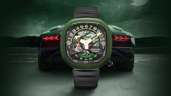 INFINITY Ⅱ: Speedometer-inspired 180° Dial Mechanical Watch – OLTO-8 ...